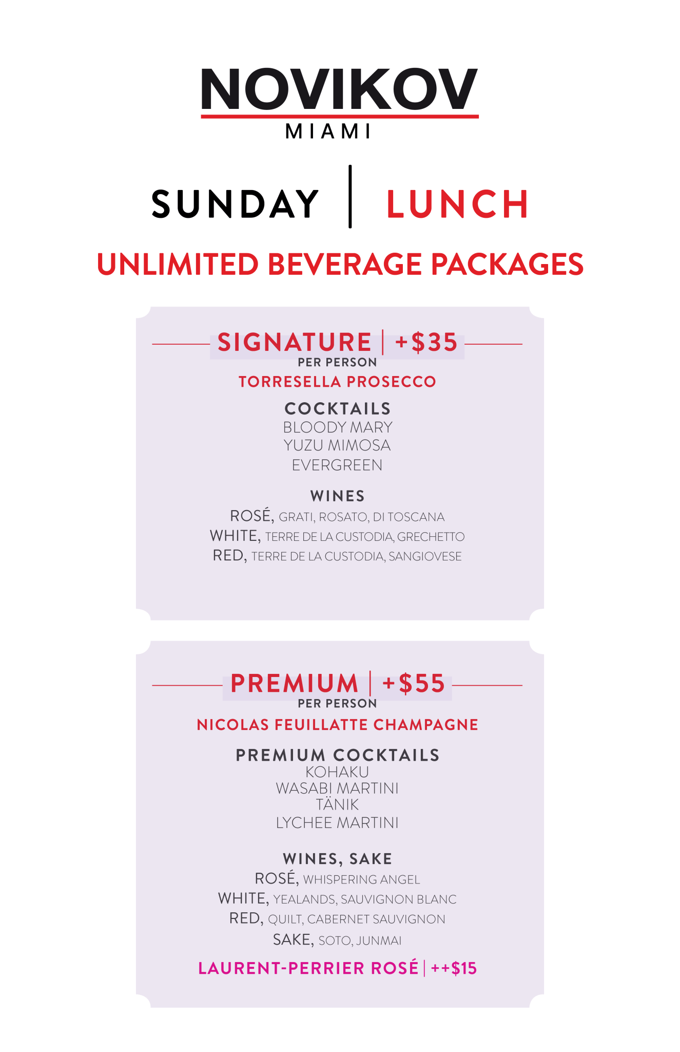 Menu • Novikov Miami Restaurant & Bar