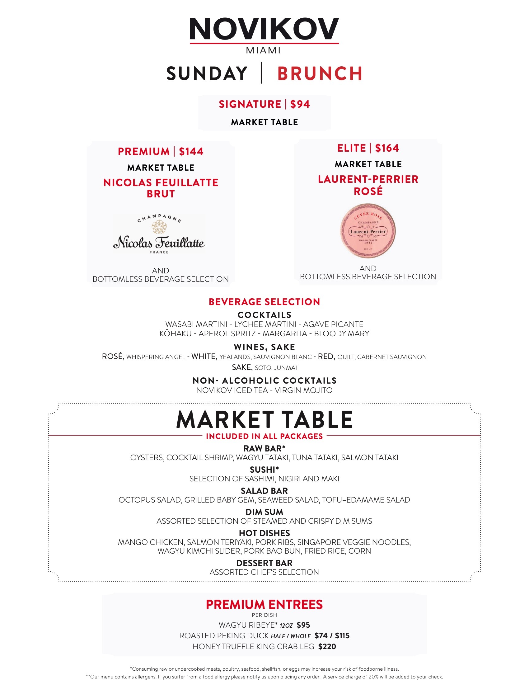 Menu • Novikov Miami Restaurant & Bar